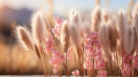 Wooden Bunny Pampas Grass Spring Home Hd Background Wallpaper Desktop