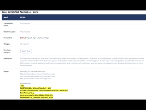 A Continuous Vulnerability Scanning Pen Test And OWASP Compliant