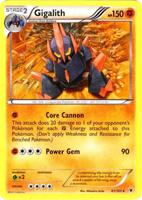 Serebii net Pokémon Card Database Noble Victories 61 Gigalith