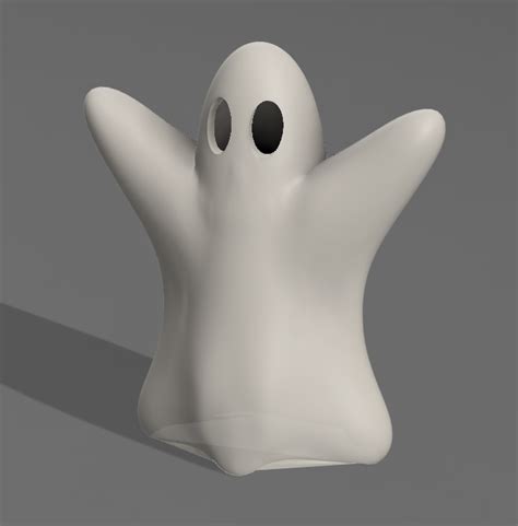 Cute Halloween Ghost By Helyx Download Free Stl Model