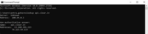 How To Check Dns Resolution Cleartax Docs
