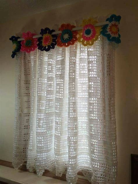 Cirtinas Cortinas Tejidas A Crochet Ganchillo Cortinas De Ganchillo