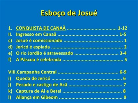 O Livro De Josué