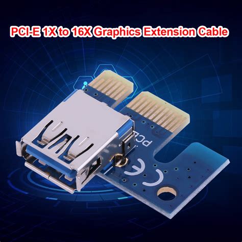 PCI E X1อะแดปเตอร PCIe 1X To USB 3 0อะแดปเตอรสำหรบ PCI Express Riser