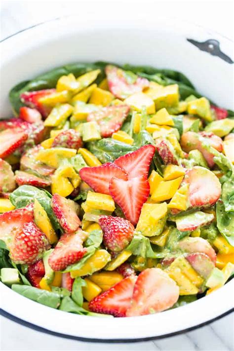 Strawberry Mango Spinach Salad Get Inspired Everyday