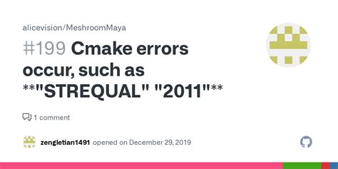Cmake Errors Occur Such As Strequal 2011 · Issue 199
