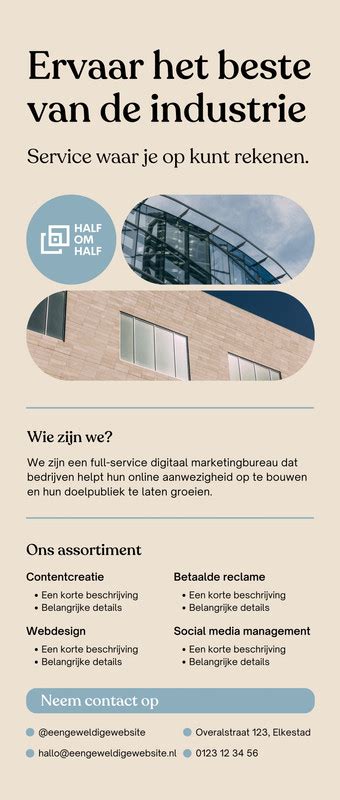 Intrekbare Banner Pull Up Banner Tekenen Canva