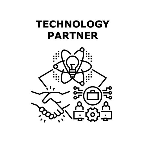 Technology Partners Icon Vector Illustration Vector Art At