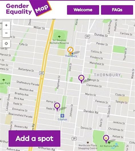 Map Of Gender Equality In Melbourne