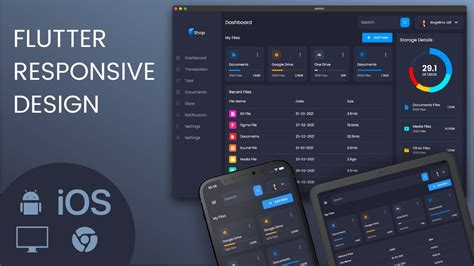 Flutter Responsive Ui Android Ios Desktop And Web Speed Code Youtube