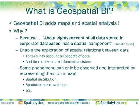 Open Source Geospatial Business Intelligence Geo Bi Ppt