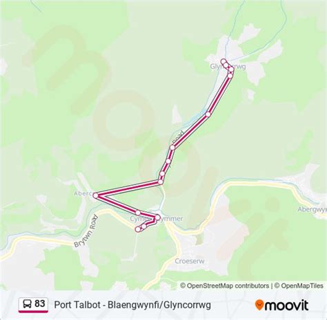 83 Route Schedules Stops And Maps Cymmer Updated