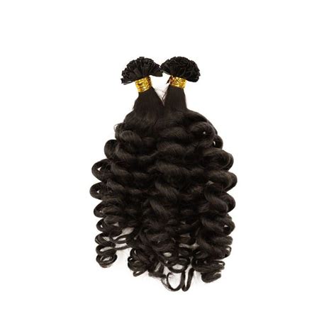 Luxury Twist Curly Dark Brown V Tip Hair Extensions Macsara Hair 1