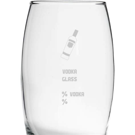 Personalised Engraved Vodka Tondo Hiball With Names Vodka Glass And