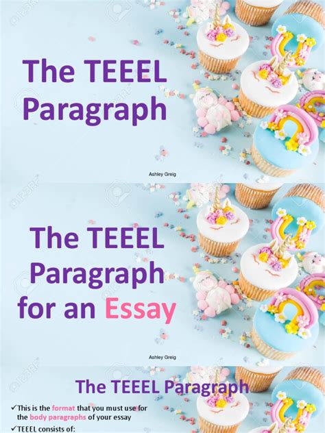 The Teeel Paragraph Pdf Paragraph Written Communication