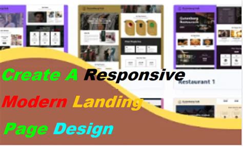 Create A Responsive Modern Landing Page Design By James Romer Fiverr