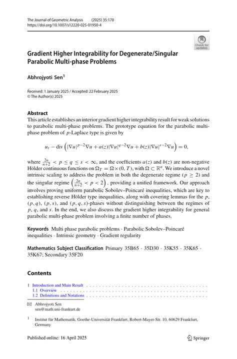 Pdf Gradient Higher Integrability For Degeneratesingular Parabolic