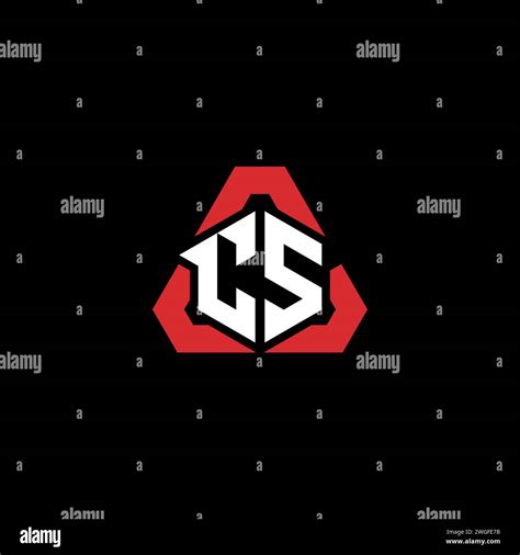 CS Initial Logo Modern And Futuristic Concept For Esport Or Gaming Logo Stock Vector Image Art