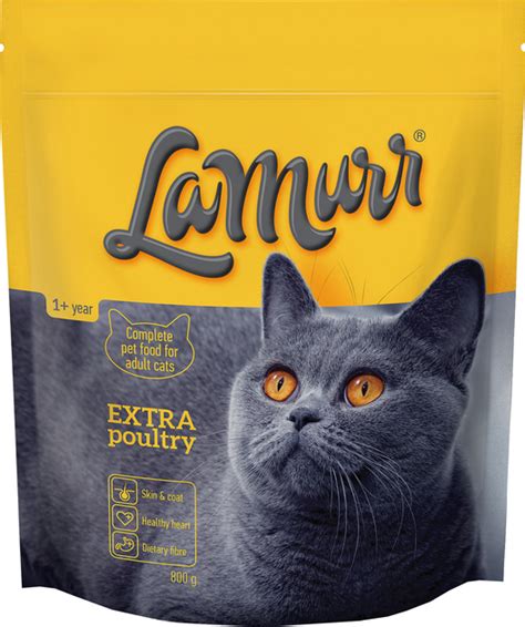 Сухий корм для дорослих котів Quattro La Murr Extra Poultry з м'ясом ...