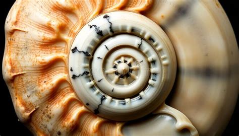 Snail Shell Spiral Pattern Nature Detail And Intricate Shell