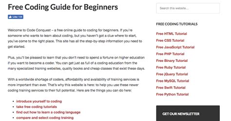 Top 20 Websites To Learn Coding For Free ~ Onnai Nirmul Shong