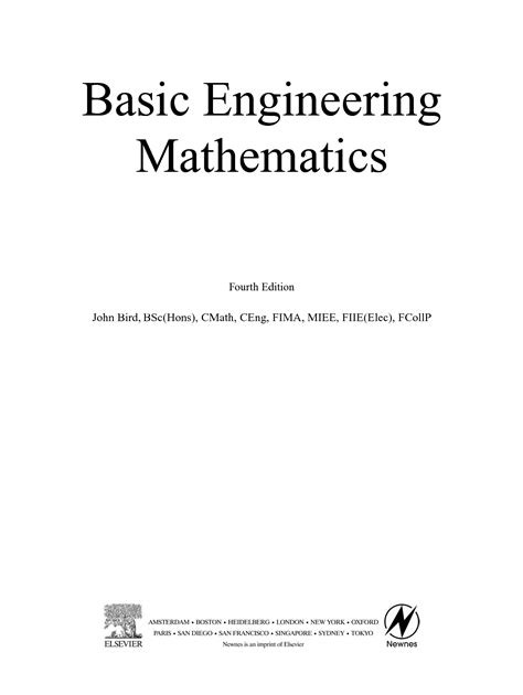 Solution Basic Engineering Mathematics Studypool