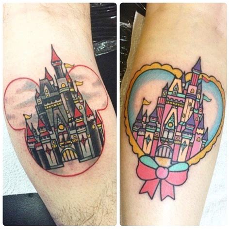 24 Disney Couple Tattoos That Prove Fairy Tales Are Real Tattoos Skull