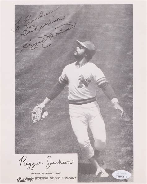 Reggie Jackson Signed Athletics 8x10 Photo Inscribed To Gale Best