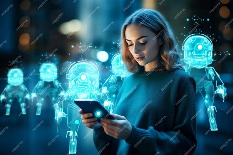 Premium Ai Image Young Woman Using Chat Bot In Her Tablet Chat Bot