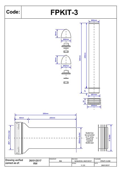 Mcalpine Fpkit 3 Wc Frame Connector Kit Comprising Wc Connector With