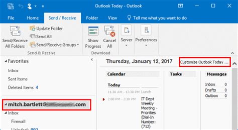 Outlook 2019365 Enable Or Disable Outlook Today At Startup
