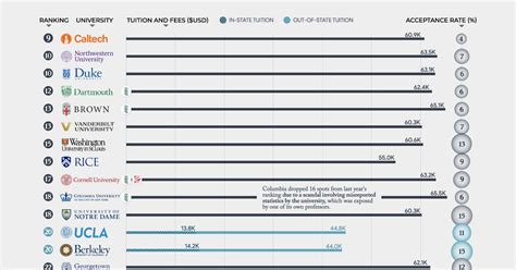 Visualized The Best Universities In America