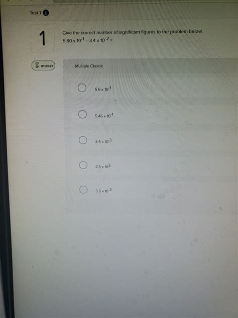 Solved Give The Correct Number Of Significant Figures To The