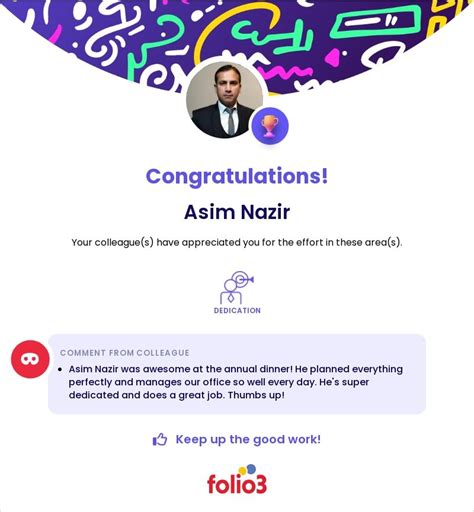 An Appreciation From Folio3 Pakistan Asim Nazir