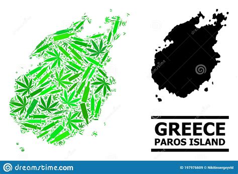 Drugs Mosaic Map Of Paros Island Stock Vector Illustration Of Forbidden Beverage