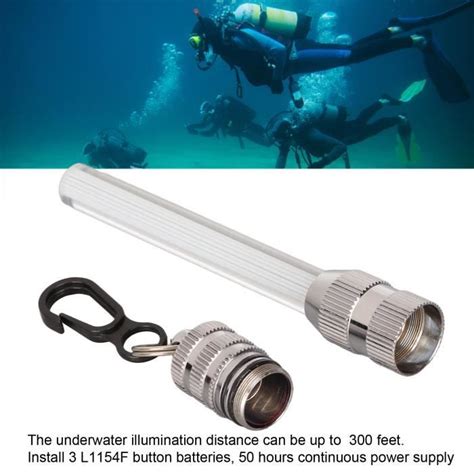 Lampe De Plongée à Led Torche Davertissement De Poche étanche Sous