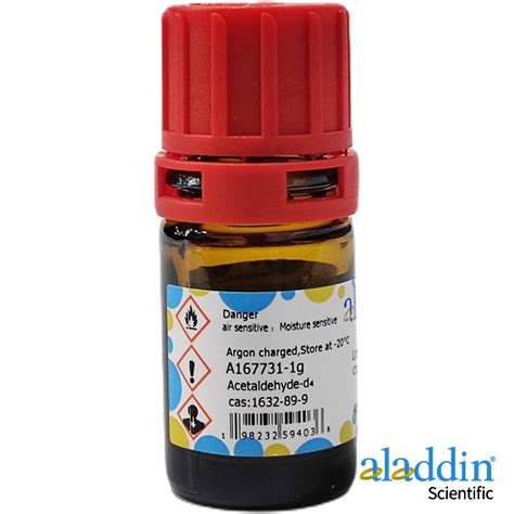 Acetaldehyde D₄ 98 Cp Prefix Cas No 1632 89 9 Aladdin Scientific