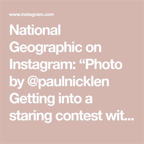 National Geographic On Instagram Photo By Paulnicklen Getting Into A