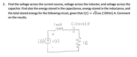 Solved Find The Voltage Across The Current Source Voltage