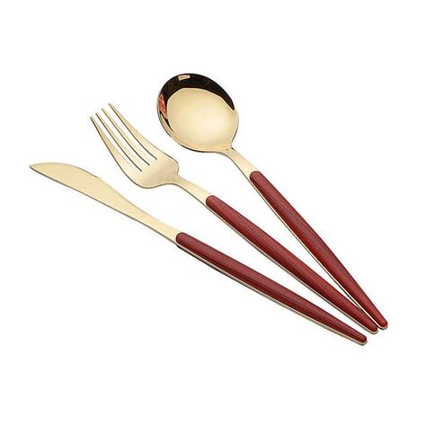 Aukuu Besteck Set Besteckset Besteckset Aus Edelstahl Mit Griff Messer