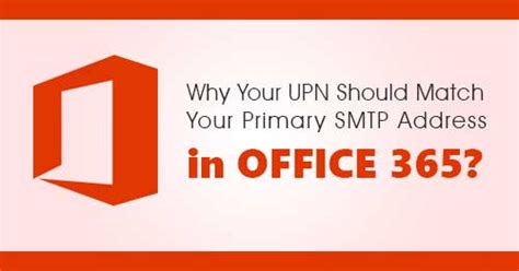 Why Your Upn Should Match Your Primary Smtp Address In Office 365