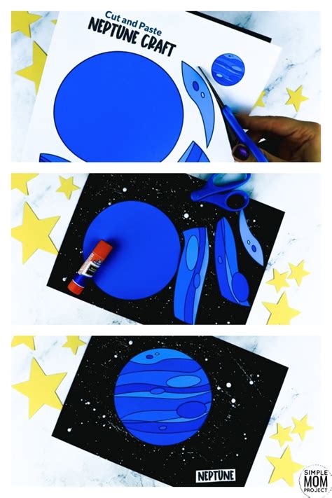 Neptune Craft With Printable Neptune Template Simple Mom Project