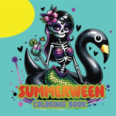 Summerween Coloring Book 25 Pages Of Coloring With Hallowee Envío Gratis