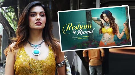 Divya Agarwal Spotted Promoting Her New Song Resham Ka Rumal Youtube