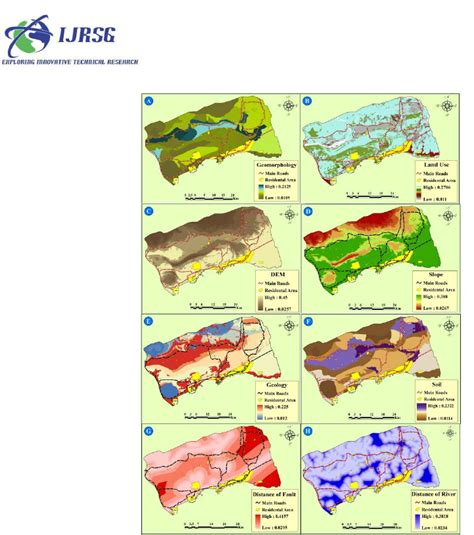 Thematic Maps Of Study Area A Geomorphology B Land Use C
