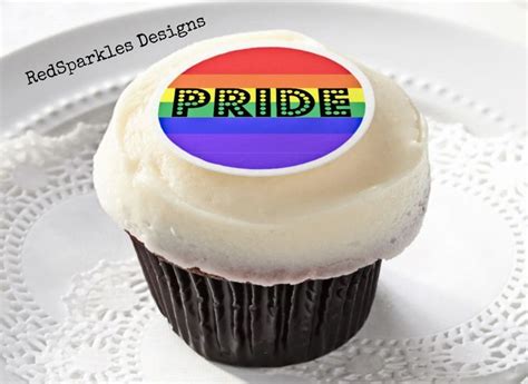 Rainbow Pride Edible Frosting Rounds Zazzle Edible Rainbow Pride