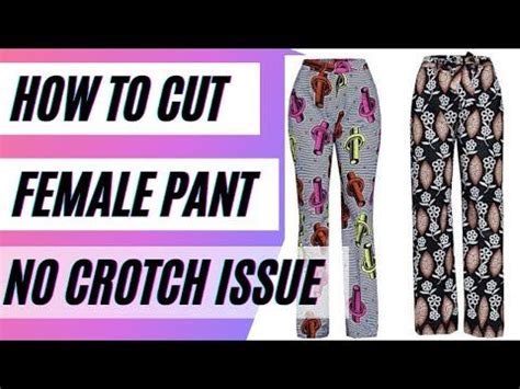 FEMALE TROUSER EASIEST METHOD NO CROTCH ISSUE How To Cut A Female Trouser Easy And Fast