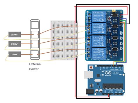 V Safety Control Using Relay Module General Electronics Arduino