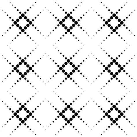 Black And White Geometric Seamless Pattern Vector Image