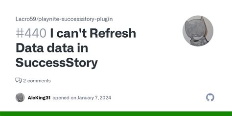 I Can T Refresh Data Data In SuccessStory Issue Lacro Playnite Successstory Plugin